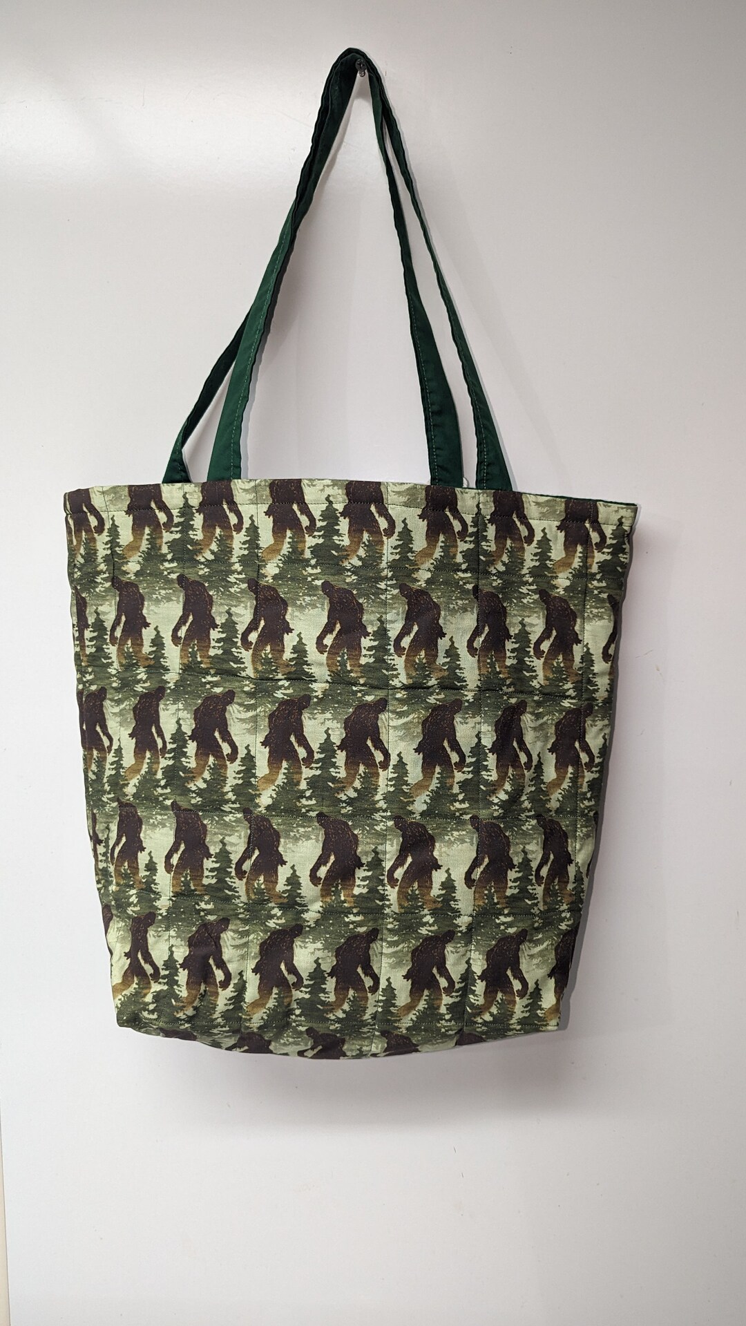 Quilted Bigfoot Tote Bag - Etsy