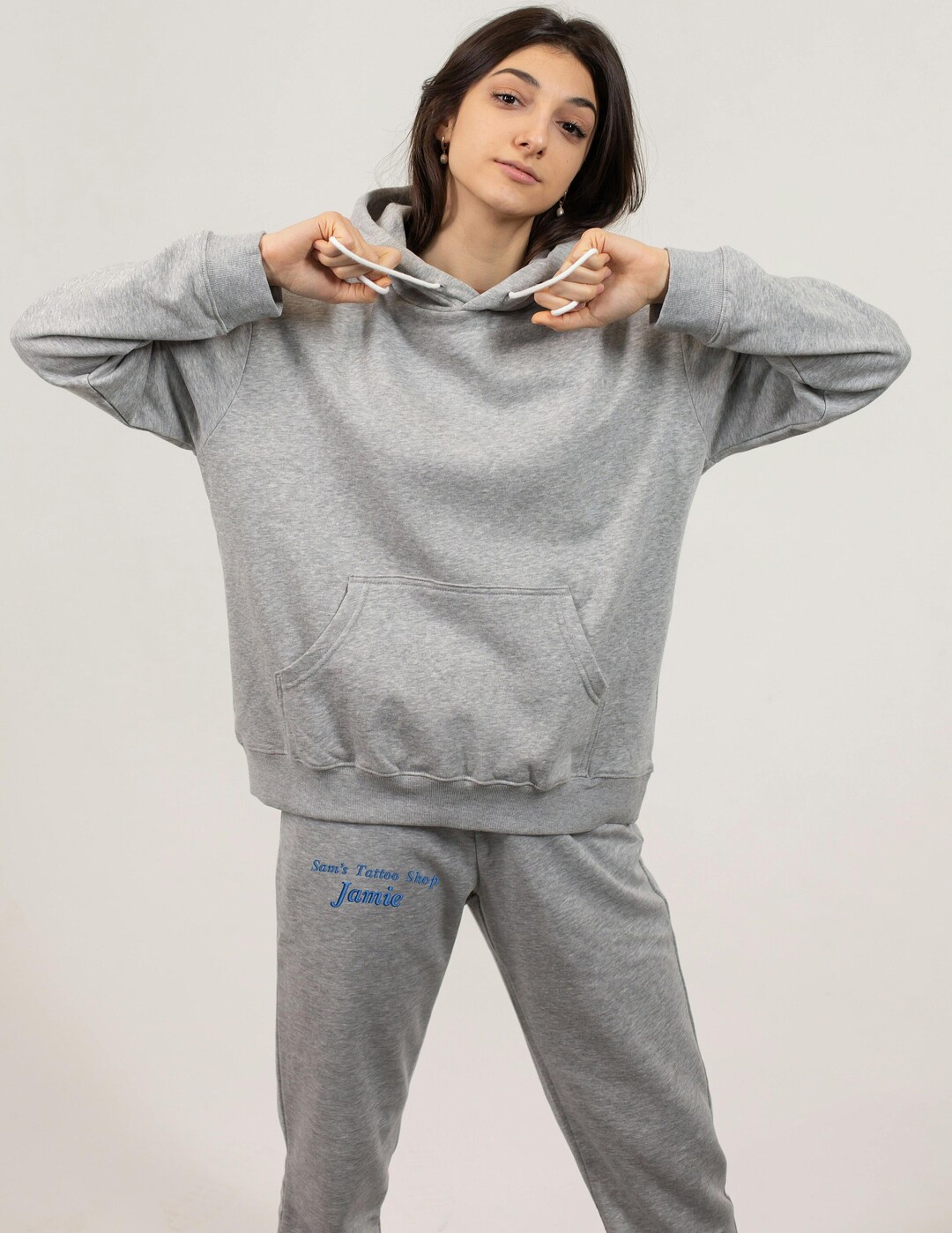 Custom Brand Sweatpants, Embroidered Lettering Font, Personalized ...