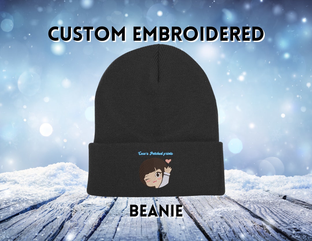 Custom Beanie, Personalized Logo Embroidered Beanie, Custom Design ...