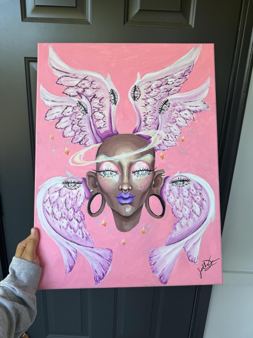 Biblically Accurate Angel Baby Painting - Etsy