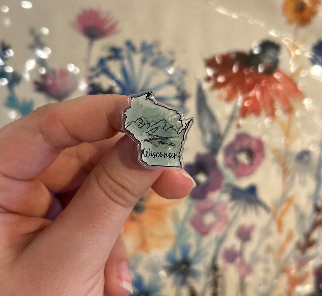 Wisconsin Acrylic Pins - Etsy