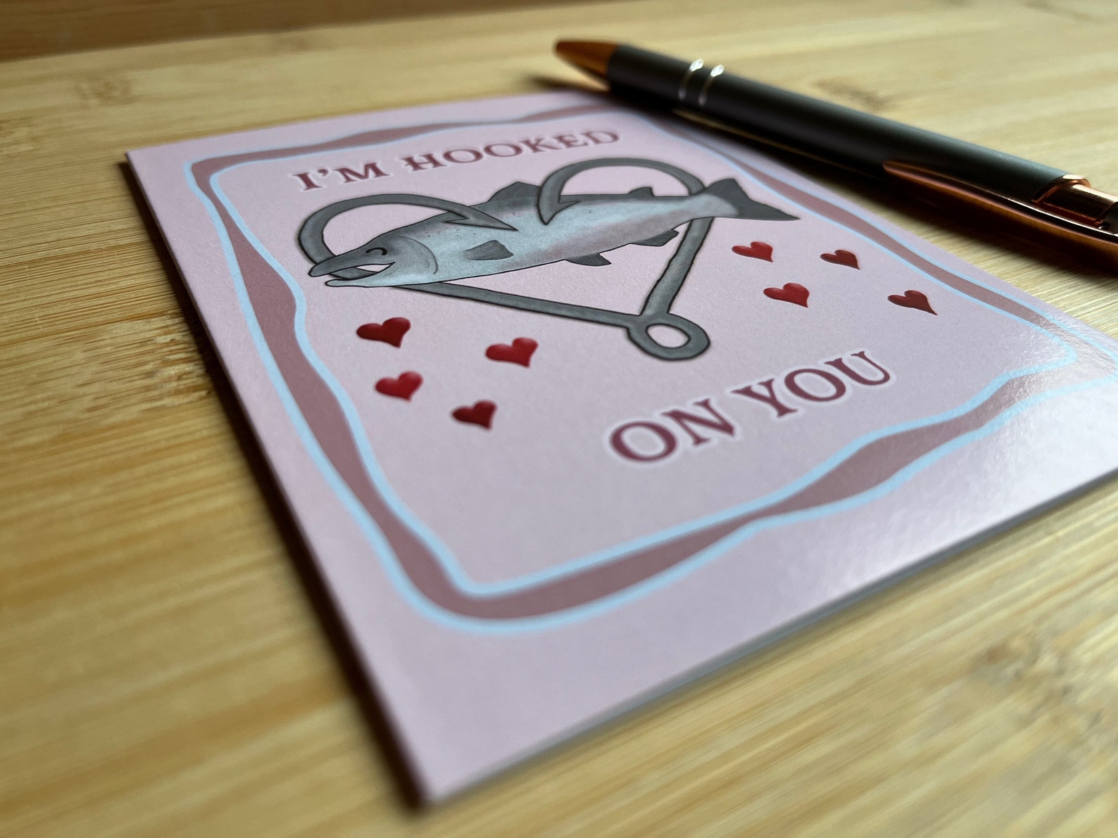 I'm Hooked on You - Greeting Card / Anniversary / Valentines / Birthday ...