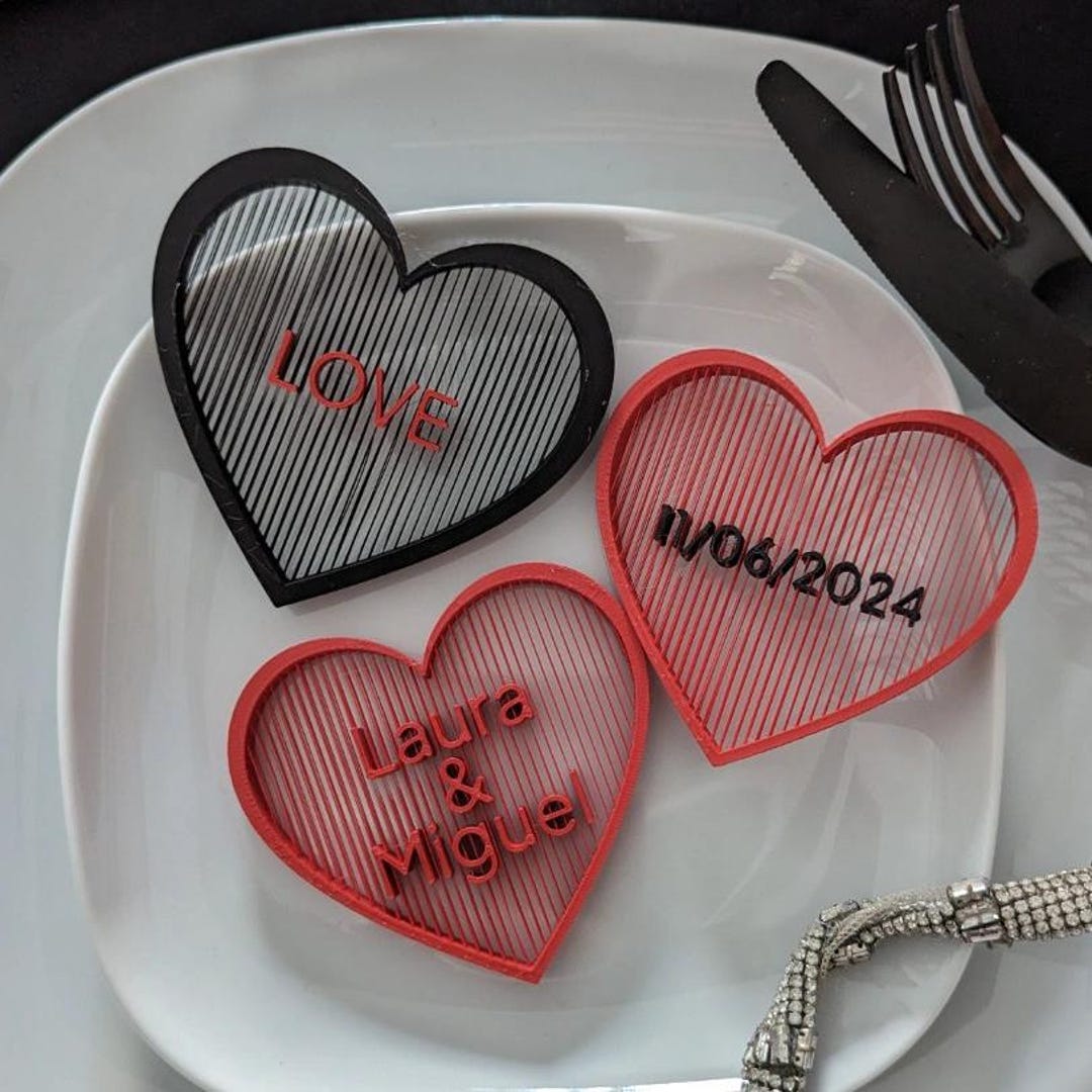 Floating Name, 3D Printed, Custom Name, Suspend Name, Gift for Couples ...