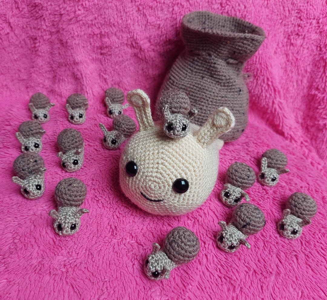 German Crochet Pattern for a Snail Memory Game - Etsy