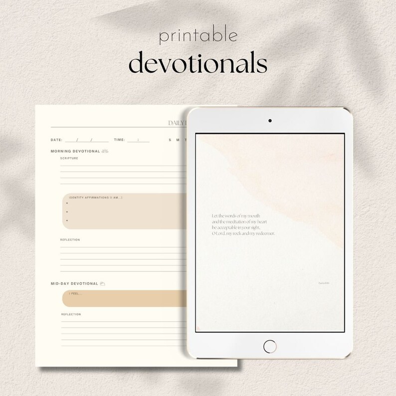 Minimalist 365-day Daily/weekly/monthly Devotional | Prayer Journal ...