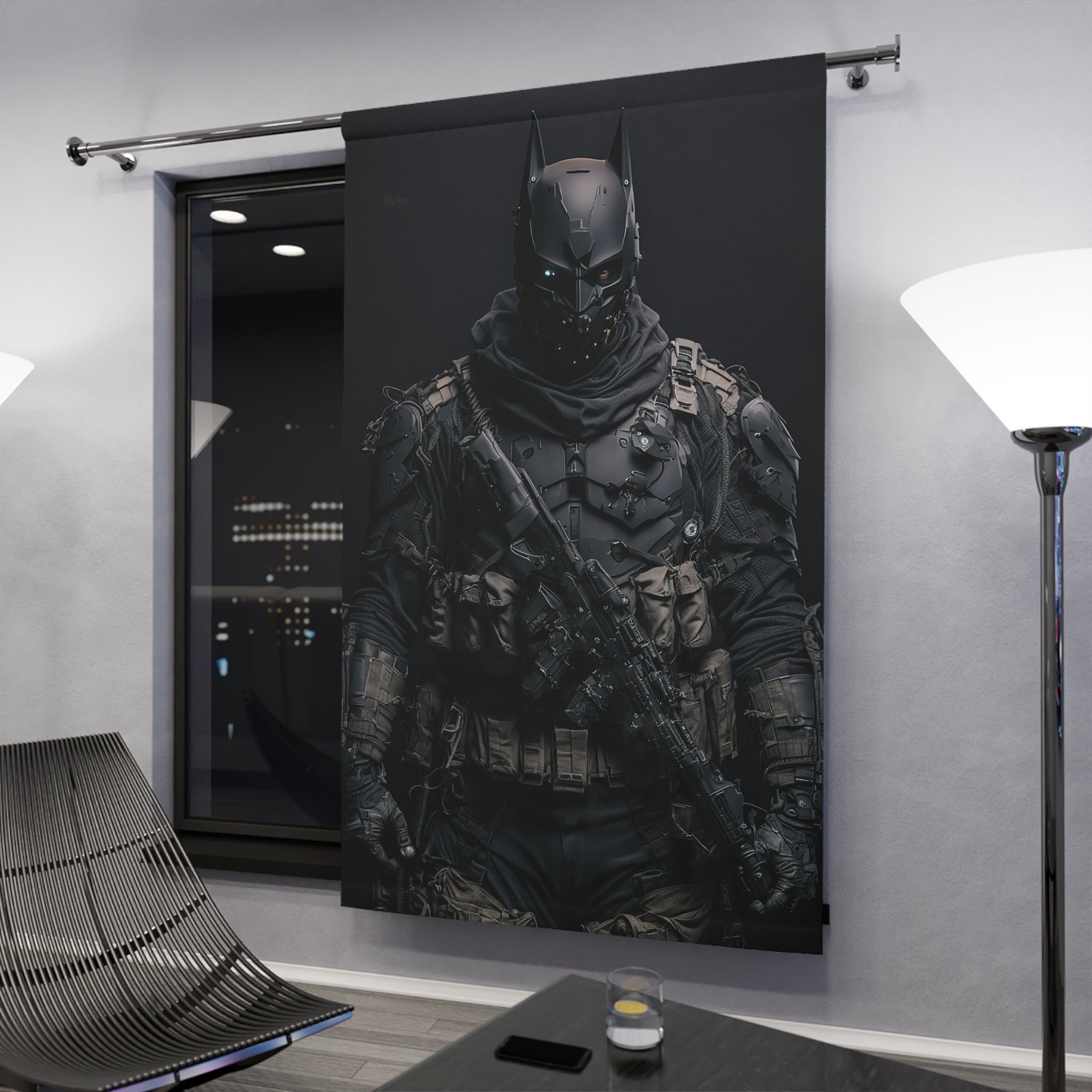 Blackout Special Forces Comic Superhero Window Curtains 1 Piece - Etsy
