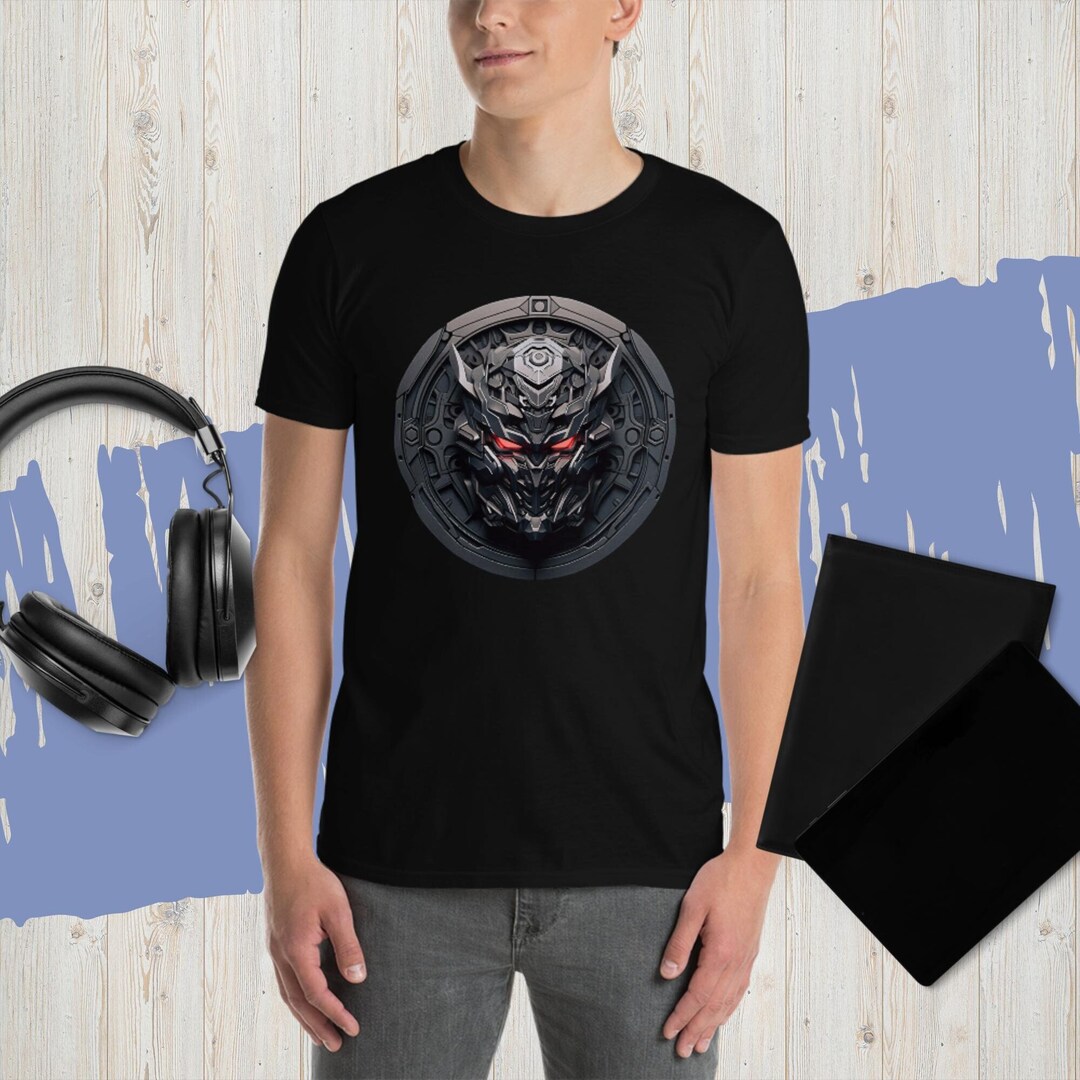 Hex-style Transformers Stainless Steel Emblem Unisex T-shirt Short ...