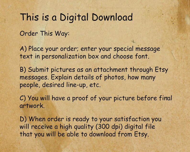 Custom Family Portrait Add Person to Photo Loss of Loved One, Add ...