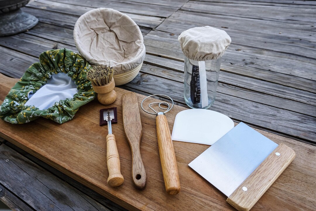 Artisan Sourdough Bread Kit – 9-piece Baking Set With Proofing Baskets ...