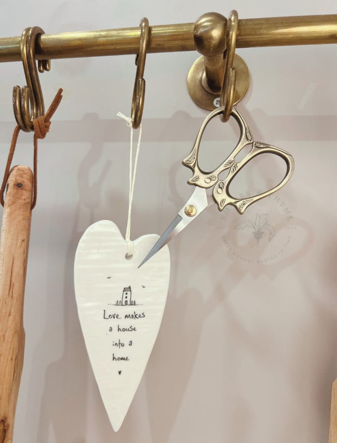 Brass Herb and Twine Scissors With Cover – Unique Crafting & Kitchen ...