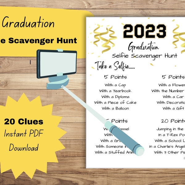 Graduation Party Scavenger Hunt - Etsy