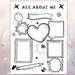 All About Me Digital Download | First Day of School Coloring Page ...