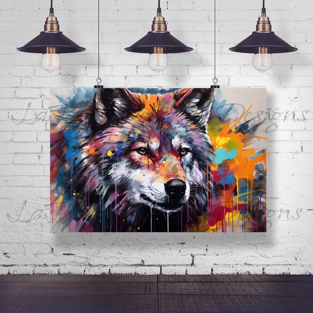 Wolf Art Art Lone Wolf Gallery Art Animal Art Animals - Etsy