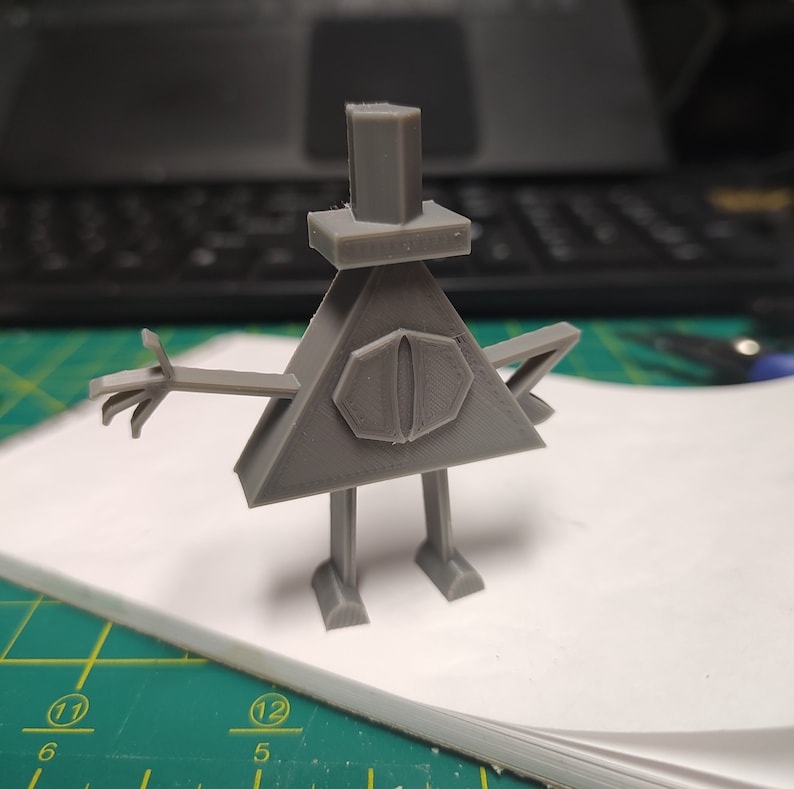 Mini Bill Cipher Statue - Cipher Hunt Statue - Gravity Falls Inspired ...