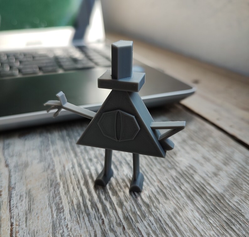 Mini Bill Cipher Statue - Cipher Hunt Statue - Gravity Falls Inspired ...