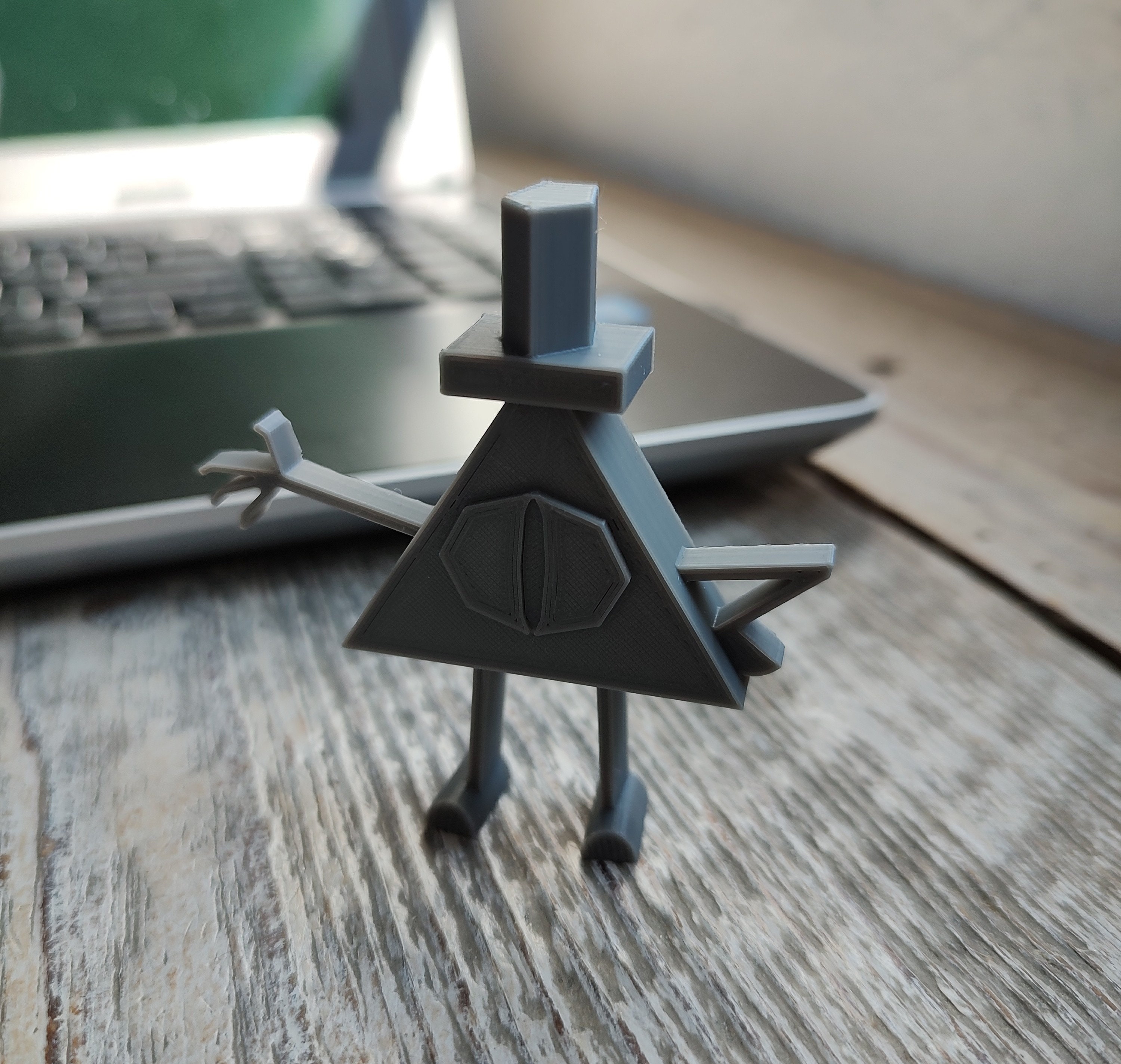Mini Bill Cipher Statue - Cipher Hunt Statue - Gravity Falls Inspired ...