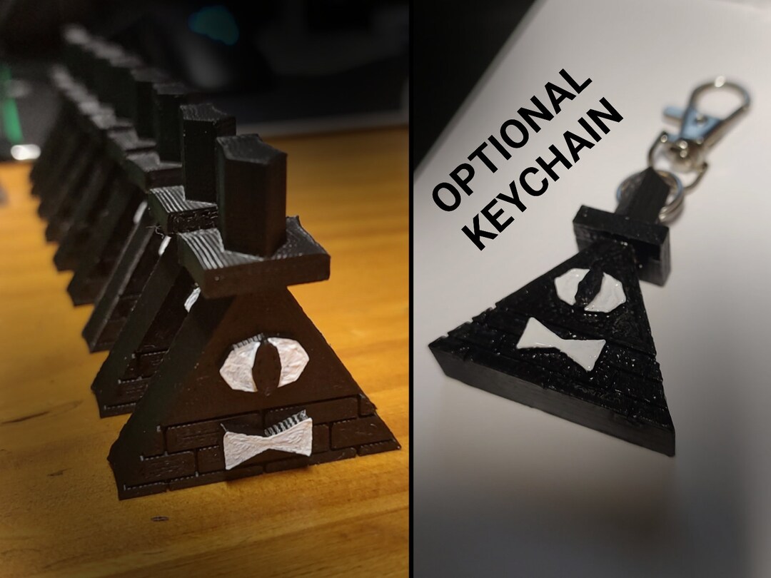 Bill Cipher Figure/keychain - Gravity Falls Inspired - Etsy