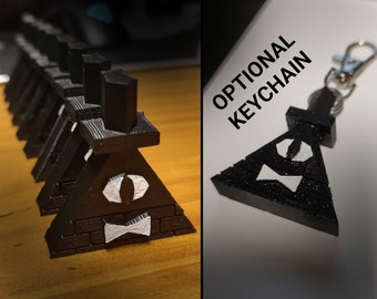 Mini Bill Cipher Statue Cipher Hunt Statue Gravity Falls Inspired ...