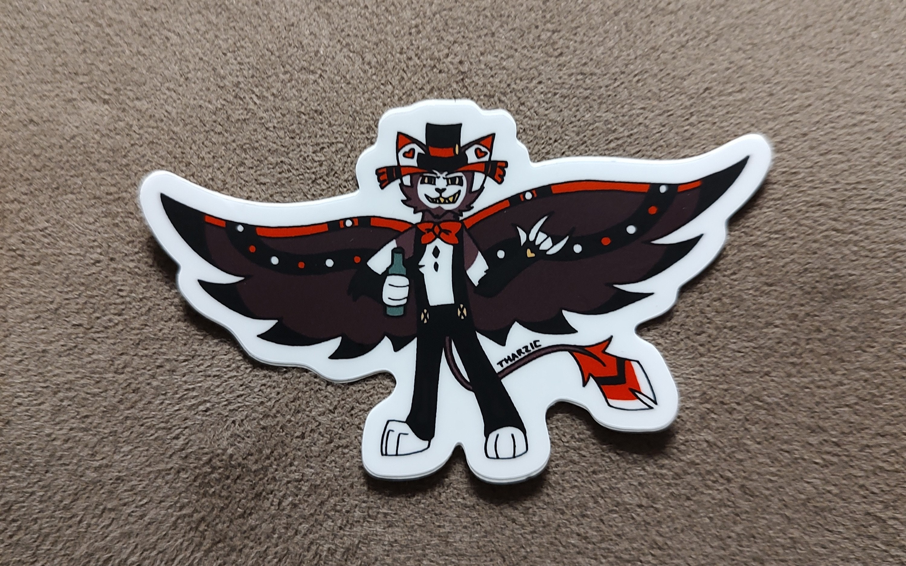 Husk Sticker - Hazbin Hotel Inspired - 3in - Husker Fullbody Sticker - Etsy