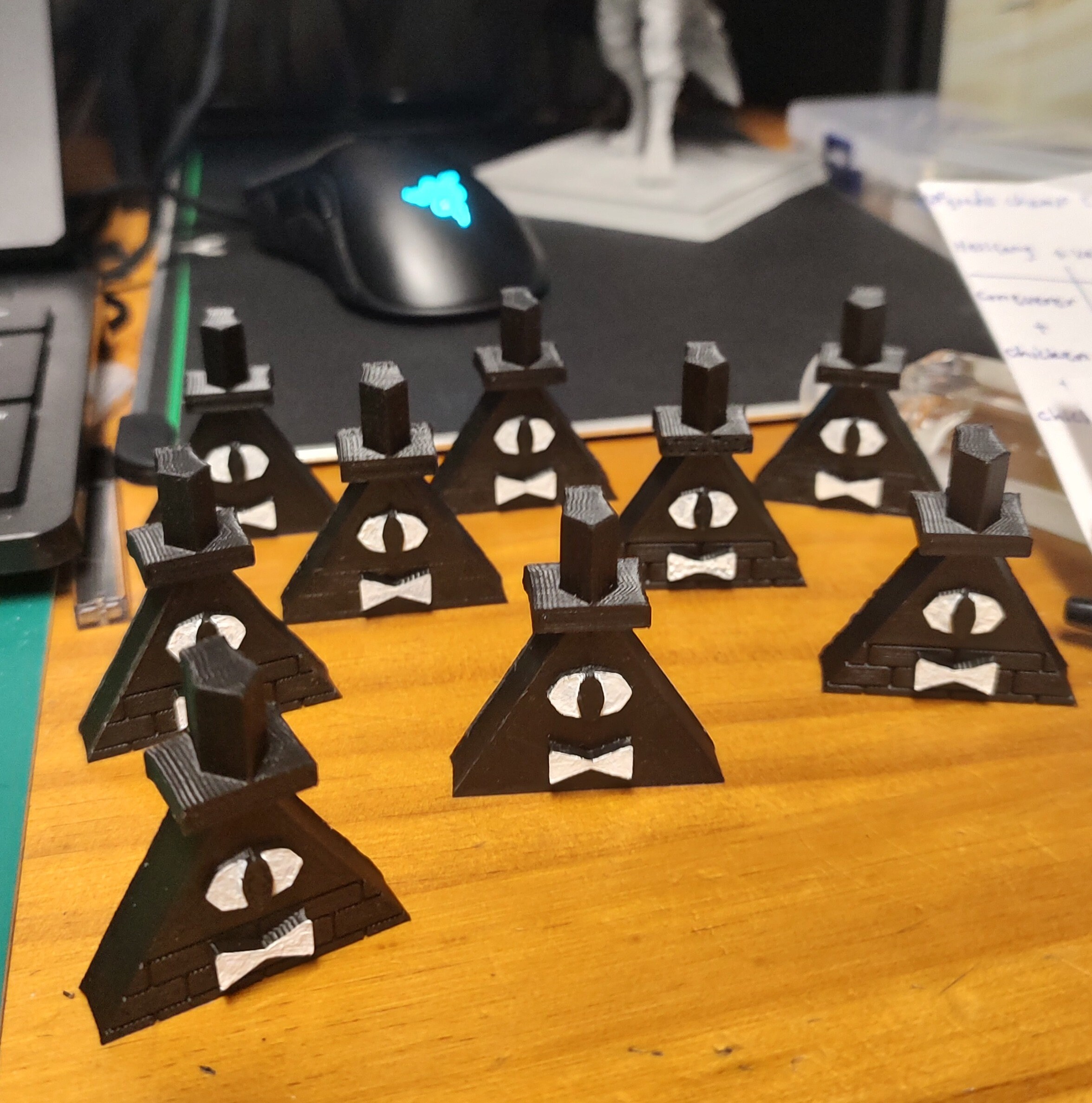 Bill Cipher Figure/keychain Gravity Falls Inspired - Etsy