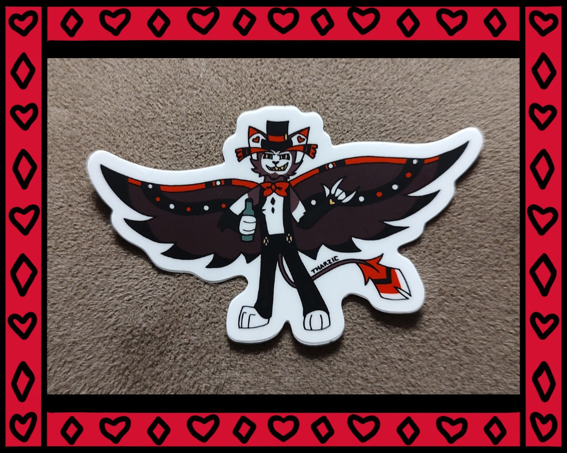 Husk Sticker - Hazbin Hotel Inspired - 3in - Husker Fullbody Sticker - Etsy