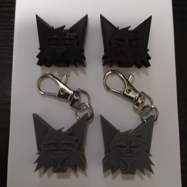 Furry Cat Keychain - Etsy
