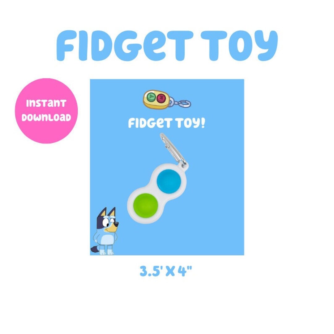 Bluey Party Favors Fidget Toy Digital Download - Etsy