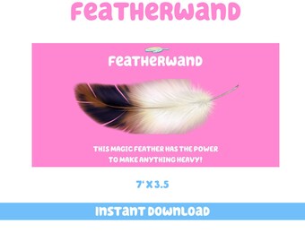 BLUEY Party Favor FEATHER WAND Pink X2 Print Party Gallery Digital ...