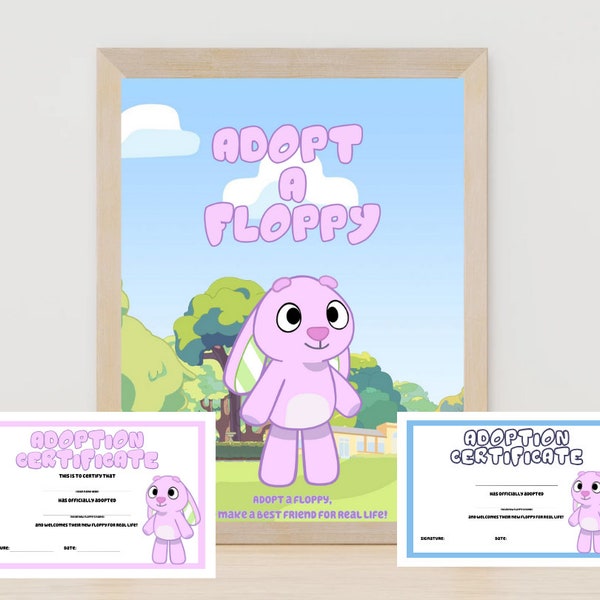 Bluey Party Adopt a Floppy - Etsy
