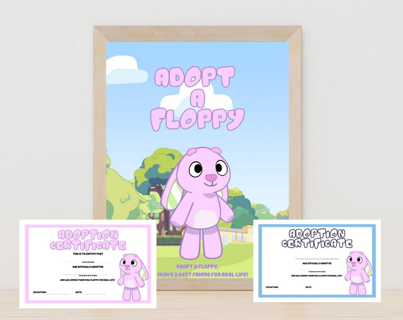 Blue Dog Party - Bluey Floppy Download With Certificate Digital ...