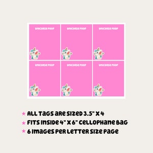 Bluey Pink Party Favors Unicorse Poop Digital Download - Etsy