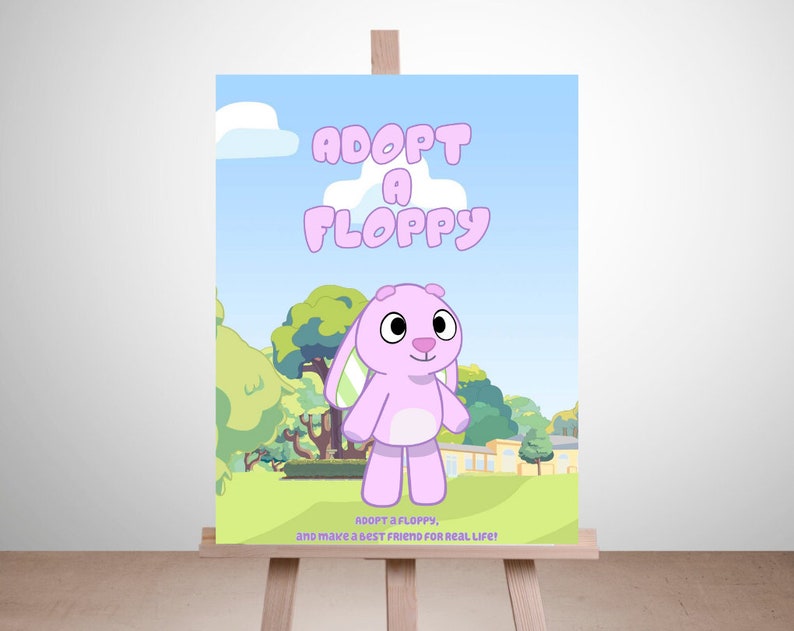 Bluey Party Adopt A Floppy Digital Download With 2 - Etsy Australia