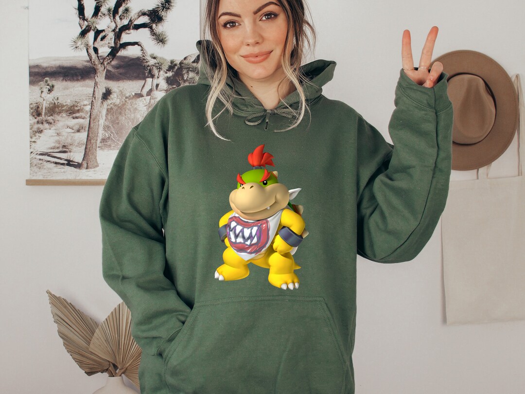 Bowser Jr Sweatshirt, Cute Bowser Jr Hoodie, Super Mario Sweatshirt ...