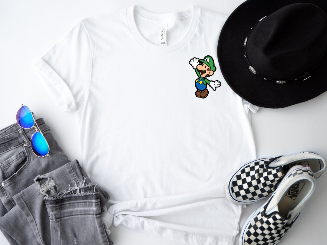 Super Mario Luigi Shirt, Luigi Shirt, Cute Luigi Shirt, Super Mario ...