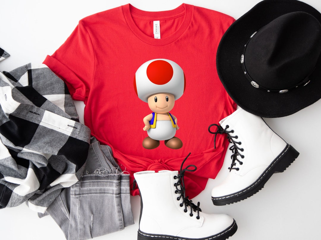 Mario Bros Toad Shirt, Cute Toad Shirt, Super Mario Toad Shirt, Retro ...