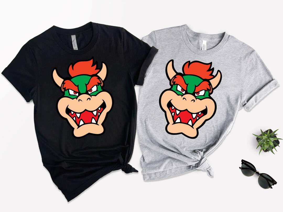 Bowser Head T-shirt, Super Mario T-shirt, Birthday Gift for Gamer ...