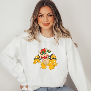 Bowser Sweatshirt, Super Mario Hoodie, Birthday Gift, Super Mario ...