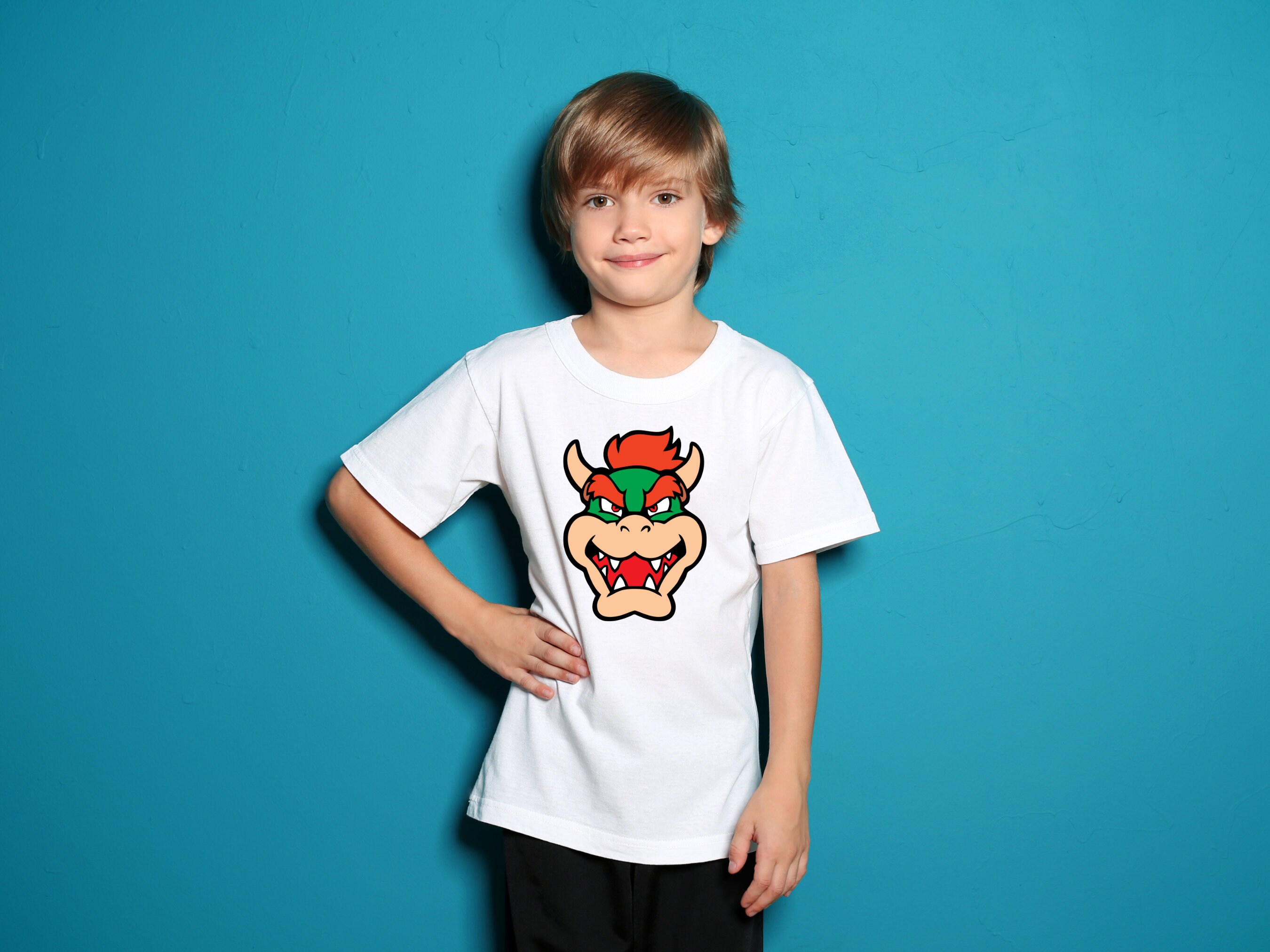 Bowser Head T-shirt, Super Mario T-shirt, Birthday Gift for Gamer ...