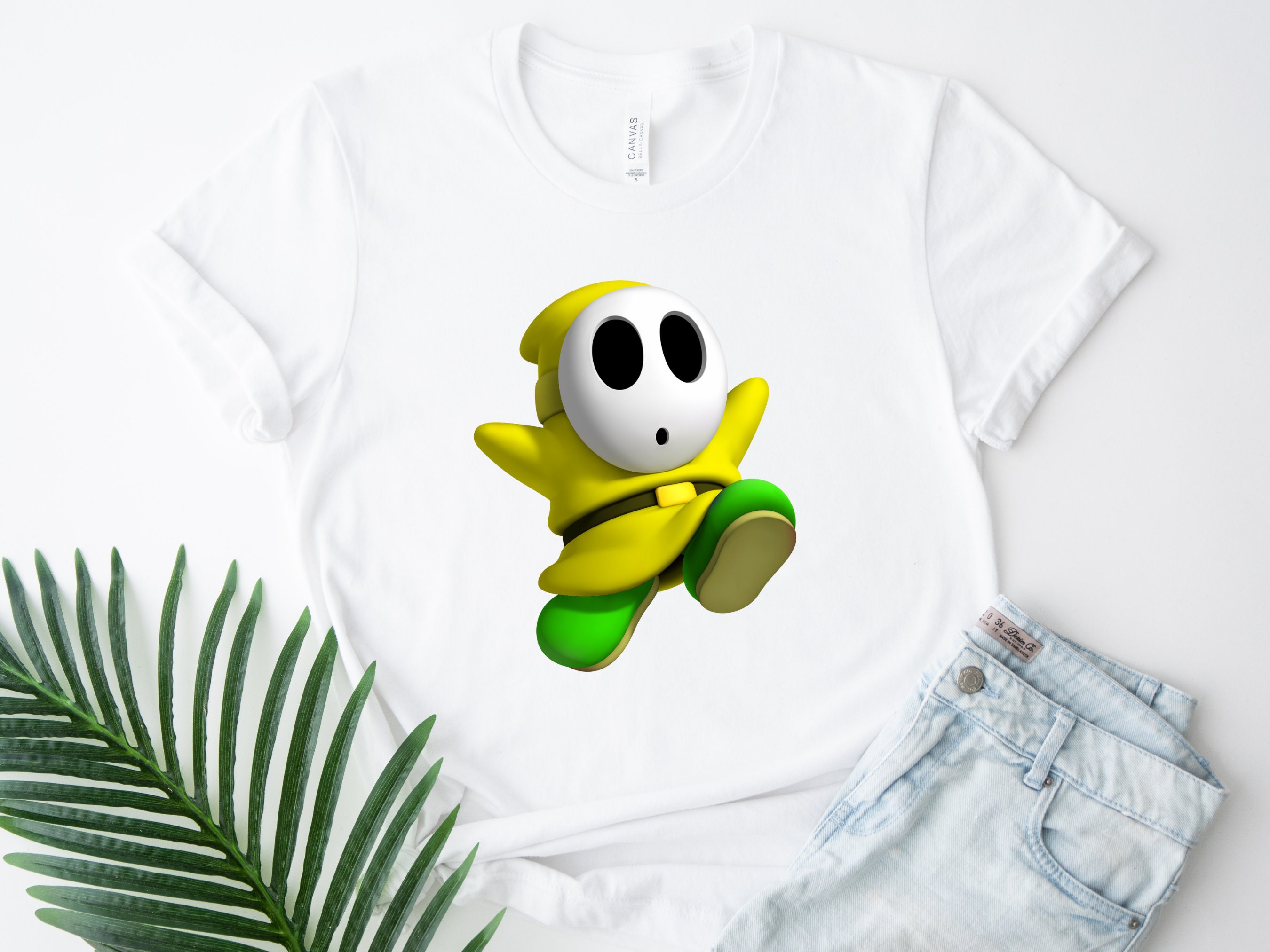 Yellow Shy Guy Shirt, Cute Yellow Shy Guy Shirt, Super Mario Shirt ...