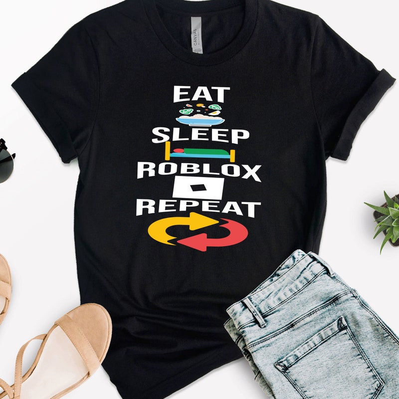 Roblox Black Shirt - Etsy