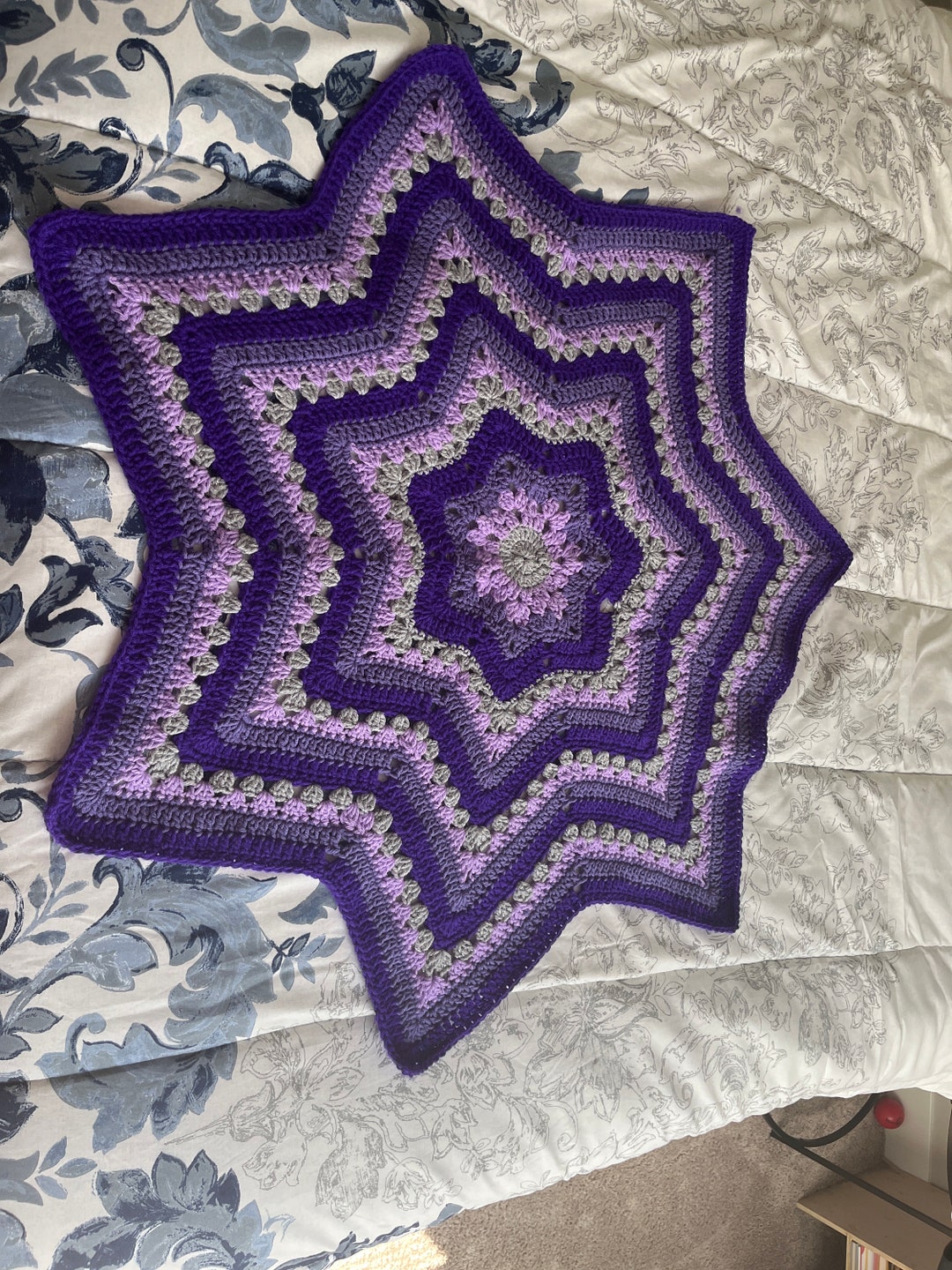 Purple Star Baby Blanket - Etsy