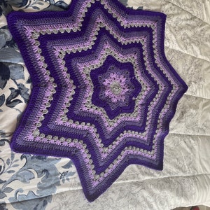 Purple Star Baby Blanket - Etsy