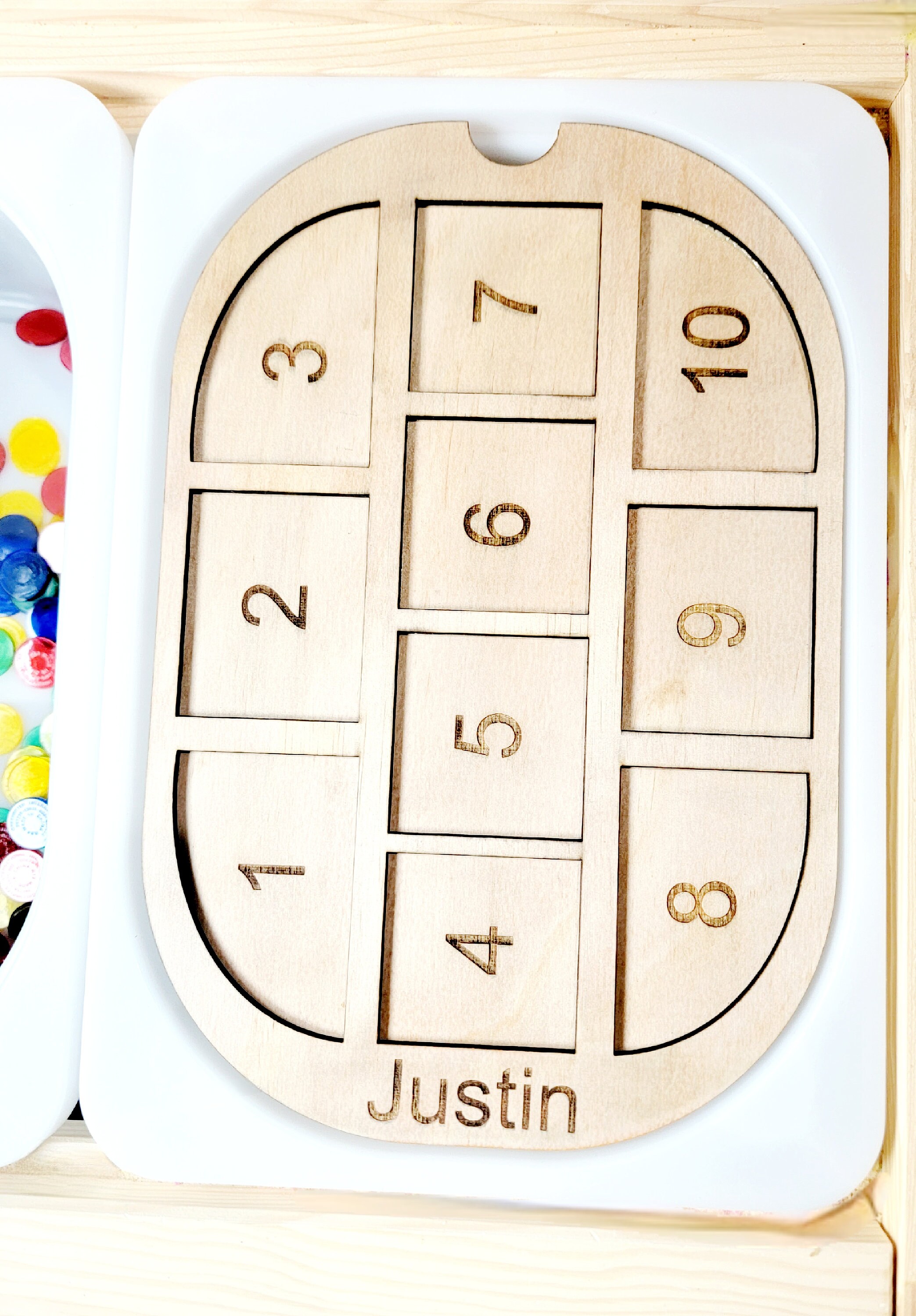 FLISAT Numbers 1-10 | Small Insert for Trofast Bin | Counting ...