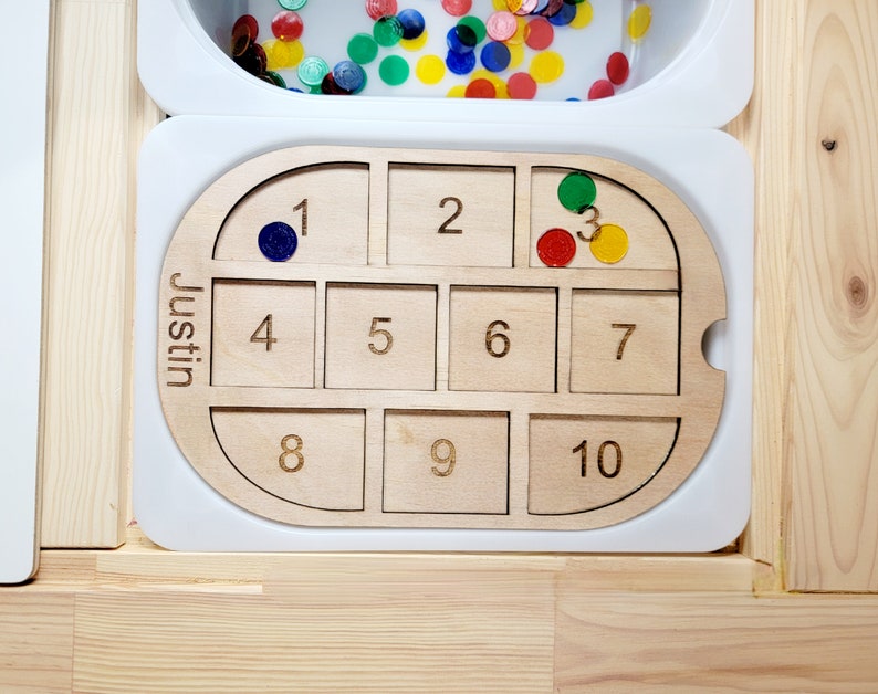 FLISAT Numbers 1-10 | Small Insert for Trofast Bin | Counting ...