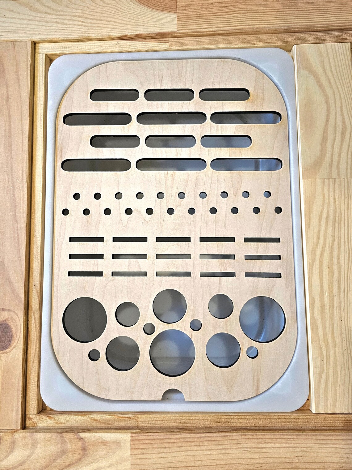 FLISAT Assorted Shapes Insert - Montessori - Insert Only - Wooden ...