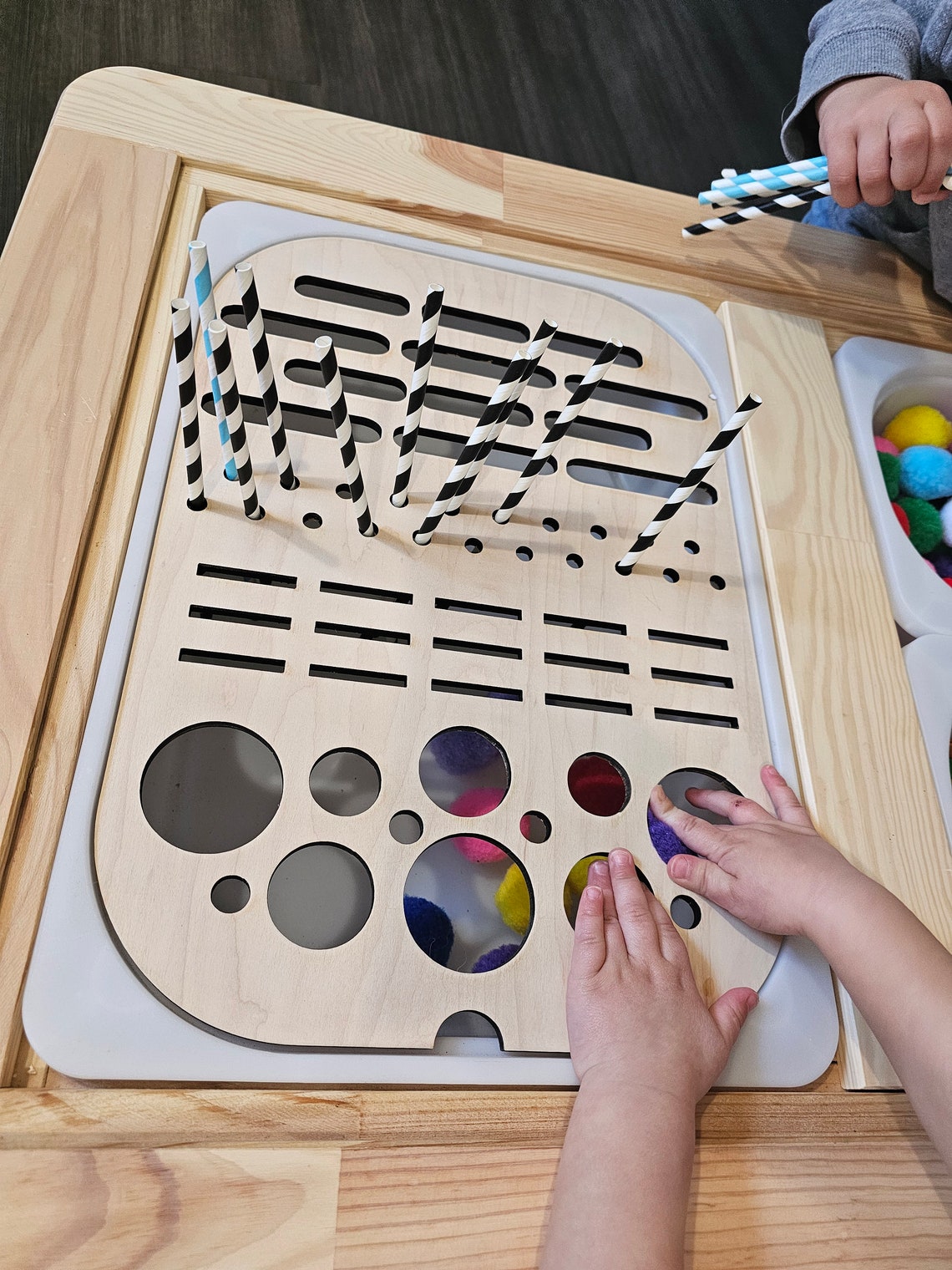 FLISAT Assorted Shapes Insert - Montessori - Insert Only - Wooden ...