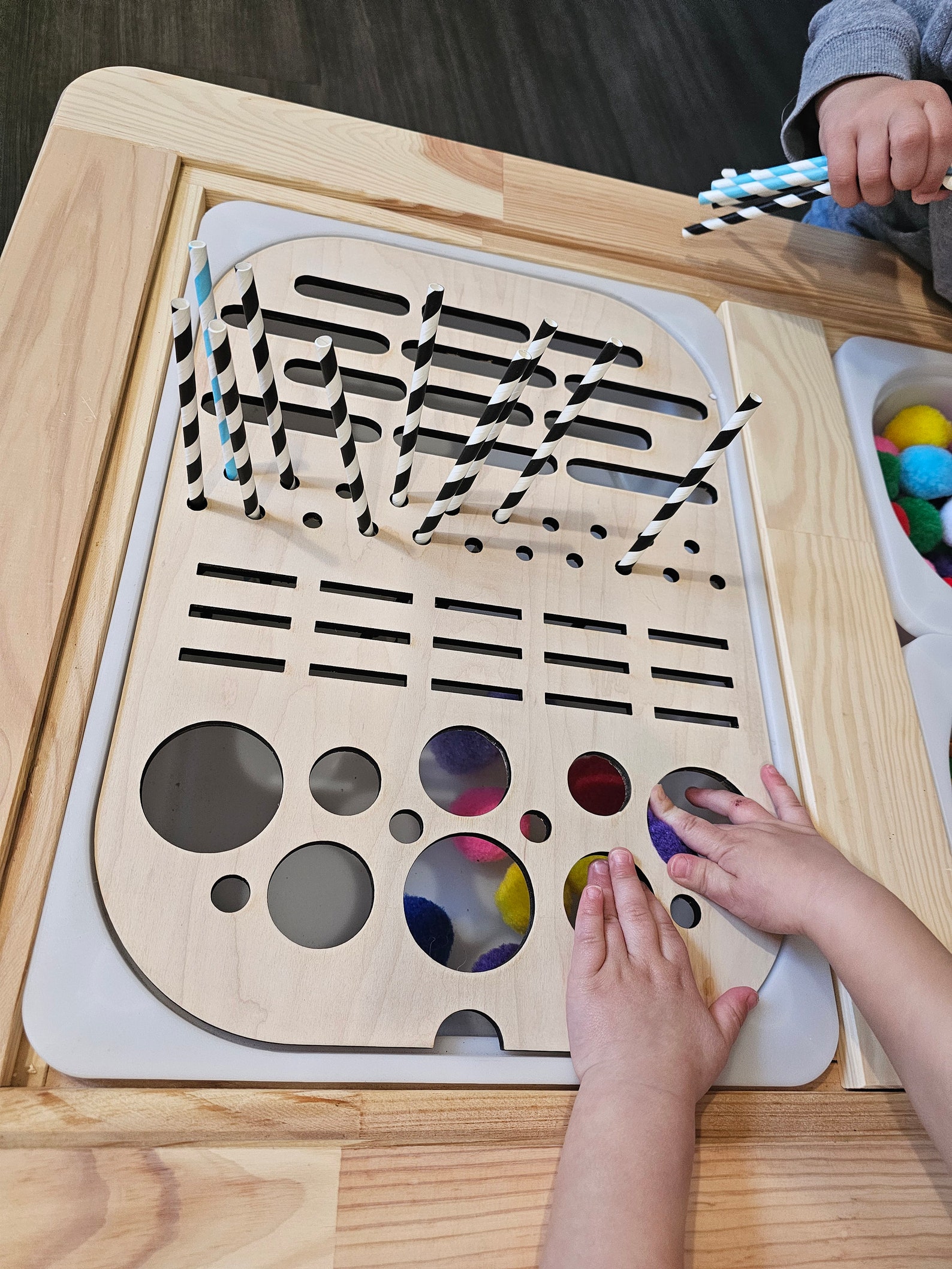 FLISAT Assorted Shapes Insert - Montessori - Insert Only - Wooden ...