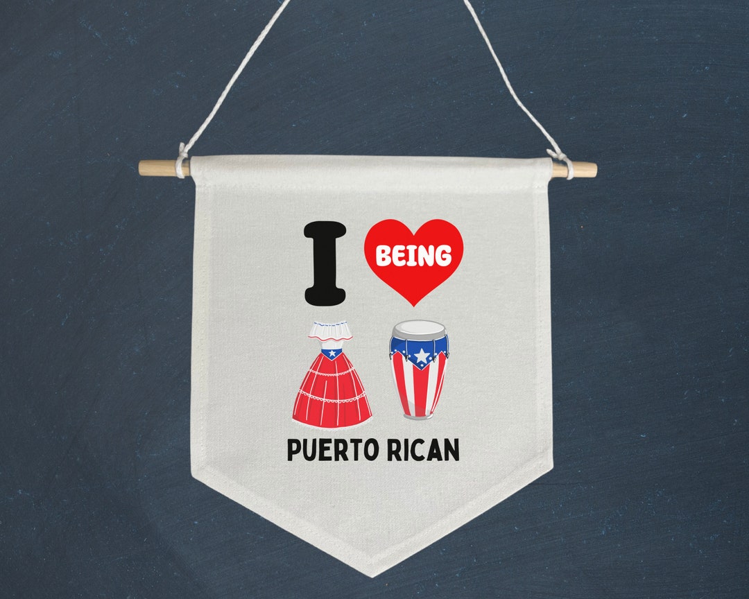 Puerto Rican Art Wall Banner Birthday Gift Room Decor Nursery Gift ...