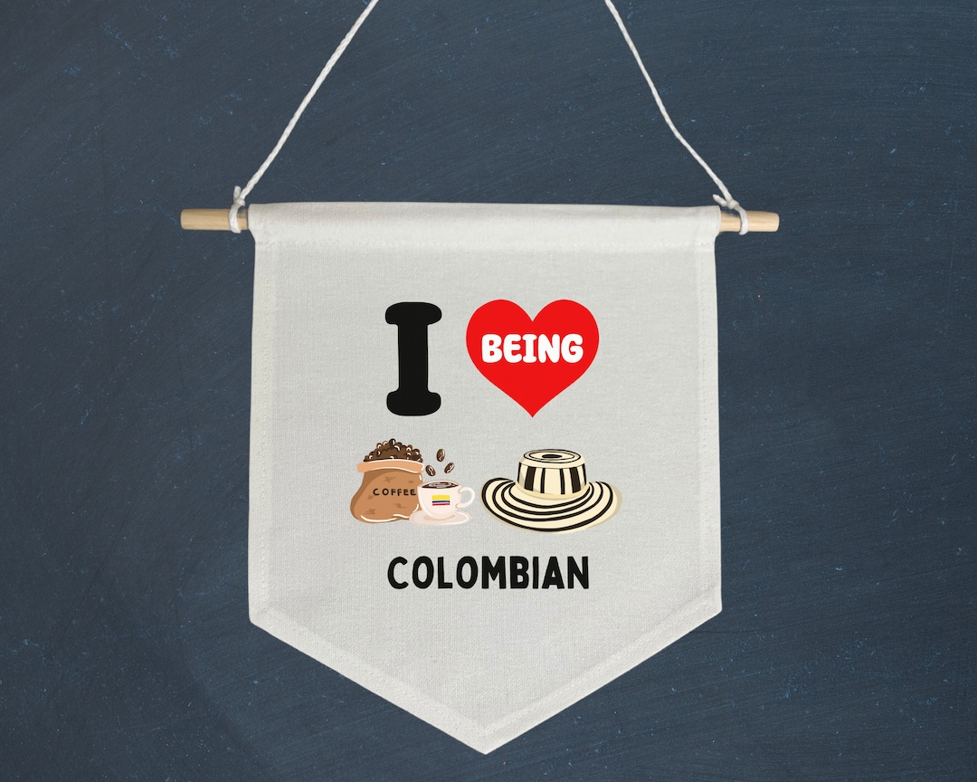 Colombian Art Wall Banner Birthday Gift Room Decor Nursery Gift Pennant ...