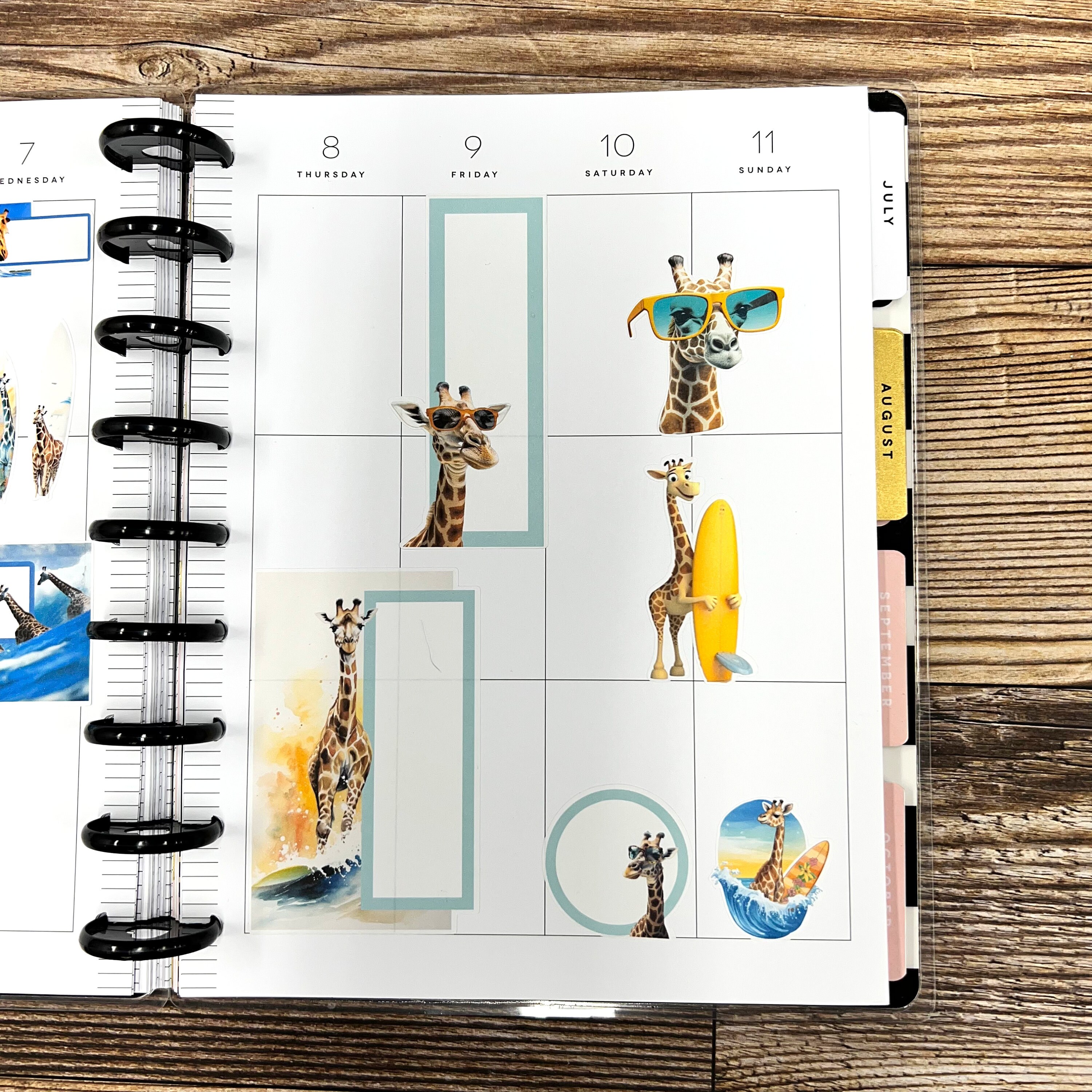 SURFING GIRAFFES Planner Boxes for Happy Planners, Journals, Scrapbooks ...